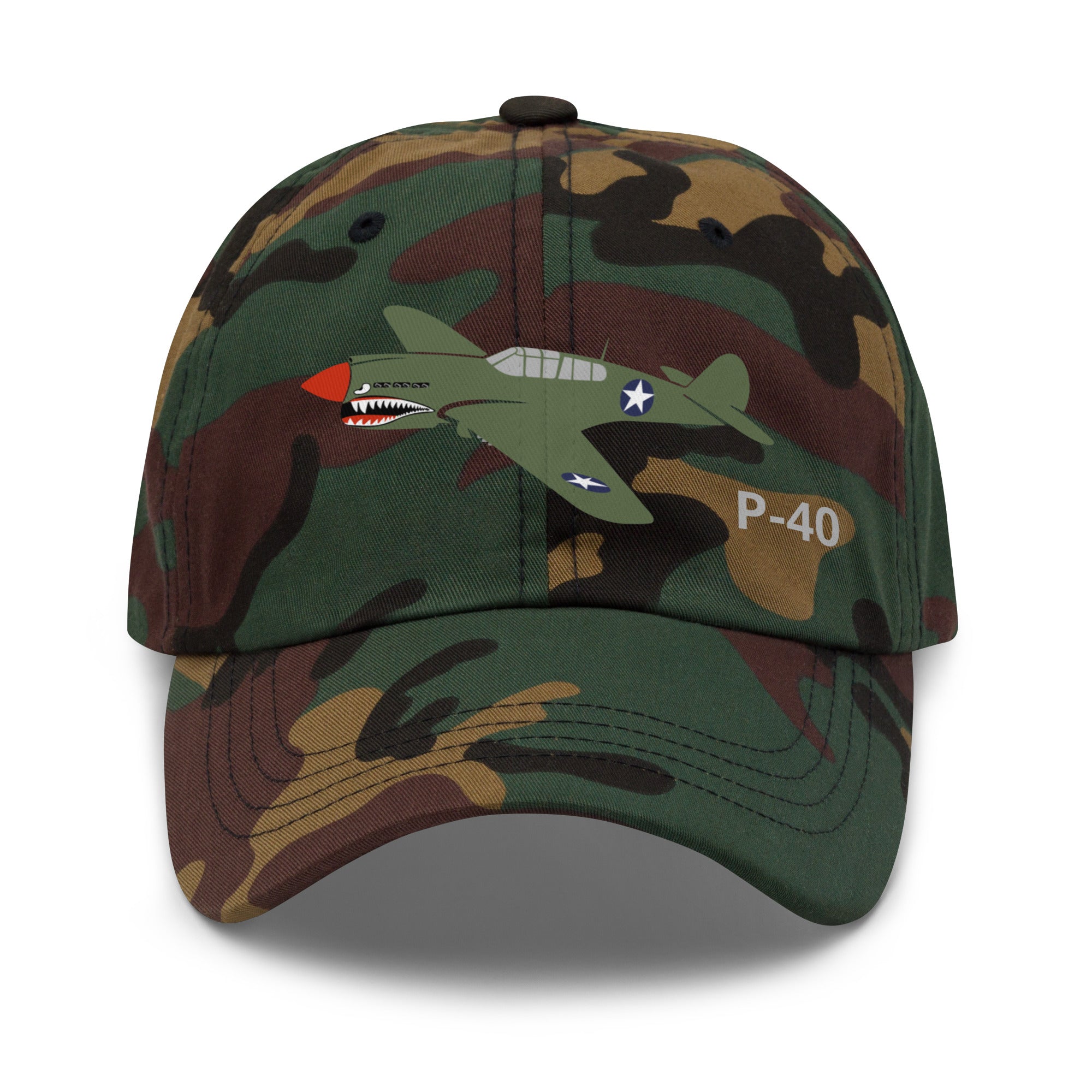 PR-40 WARHAWK Printed Warbird Baseball cap adjustable hat – bflighthangar